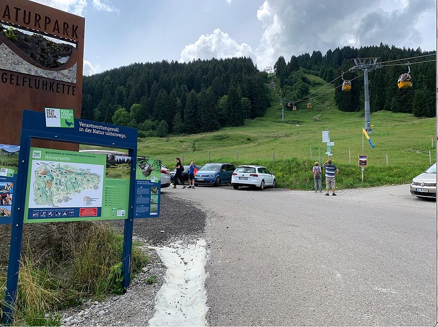 Peter Park: Zweiter Parkplatz der HÃ¶rnerbahn Bolsterlang mit digitalem ...