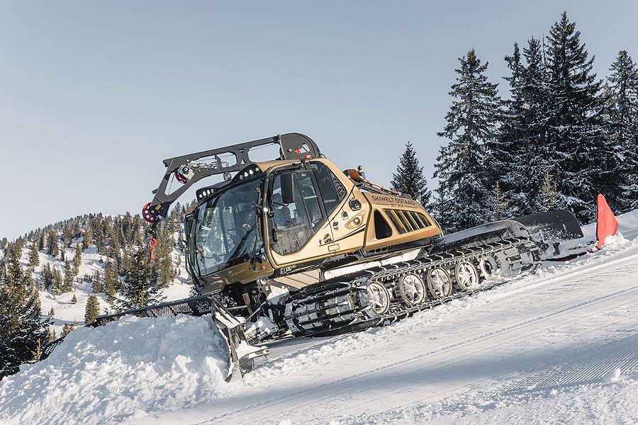 Gstaad: Ein goldenes Pistenfahrzeug für goldene Pisten
