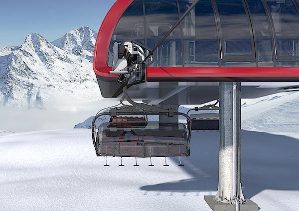 Die neue LEITNER ropeways Station im Pininfarina-Look
