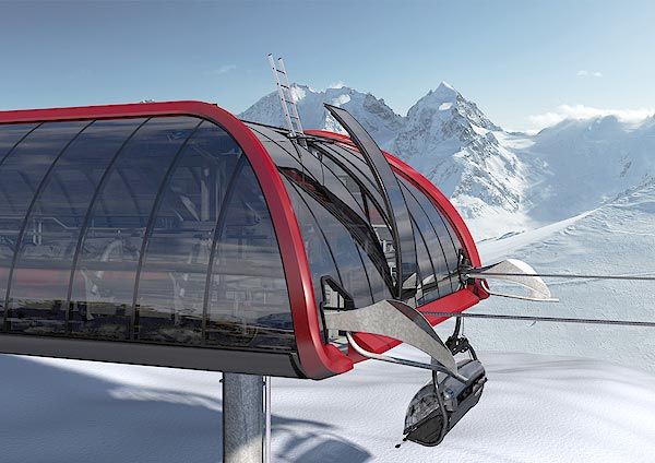 Die neue LEITNER ropeways Station im Pininfarina-Look